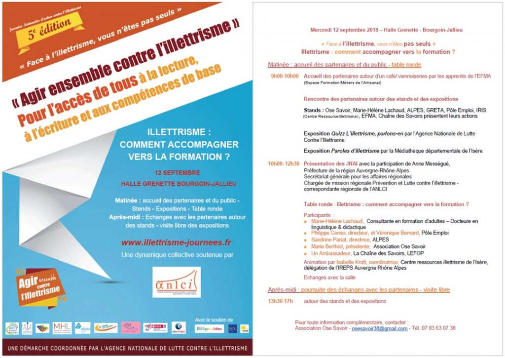 Illettrisme : Comment accompagner vers la formation - Journées ... Illettrisme : Comment accompagner vers la formation - Journées ...